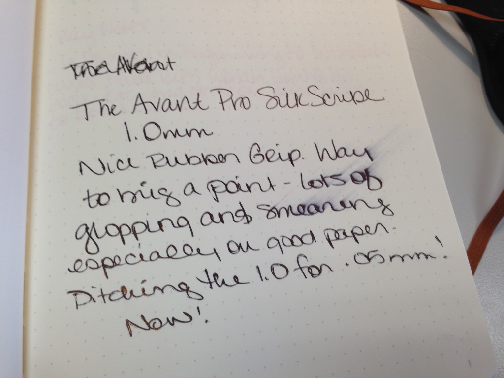 [Pen/Pencil Review] The Avant Pro SilkScribe Gel Pen 1.0mm Black Ink ...